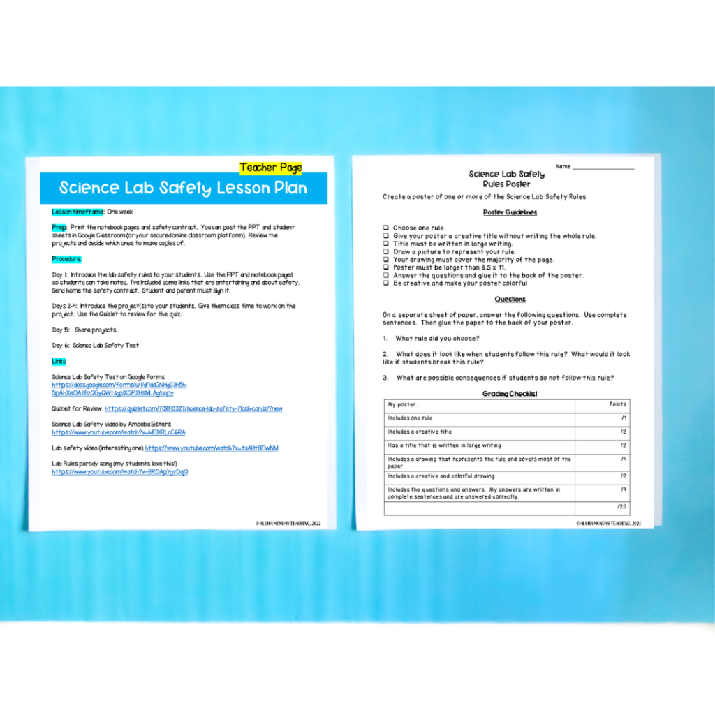 Lab Safety - Aloha Monday Teaching