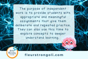 5 Independent Work Ideas and the Routines Students Need to Know - Aloha ...
